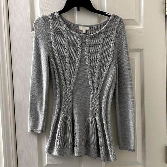 Cupio | Sweaters | Cupido Ladies Cable Neck Sweater In S Light Pewter ...